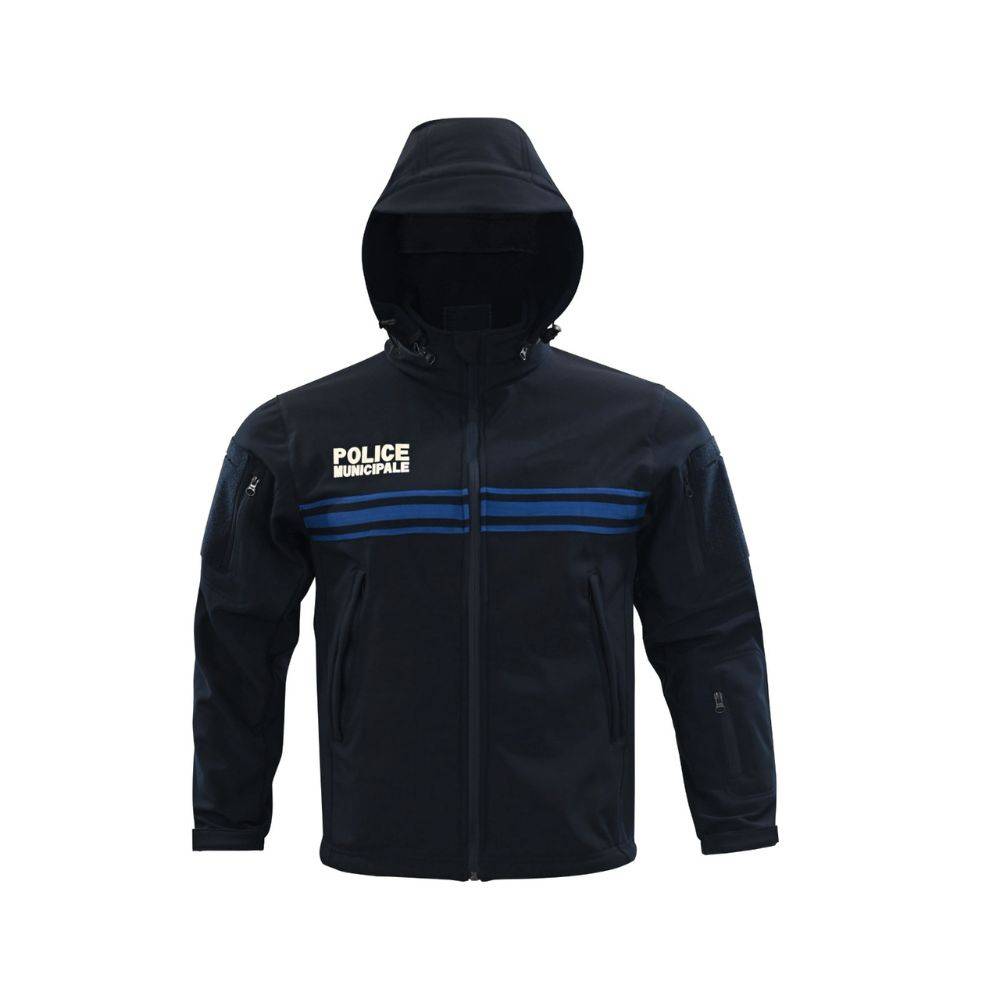 Softshell Echo Dark 3 couches - Dark Navy - Police Municipale - ADN ...